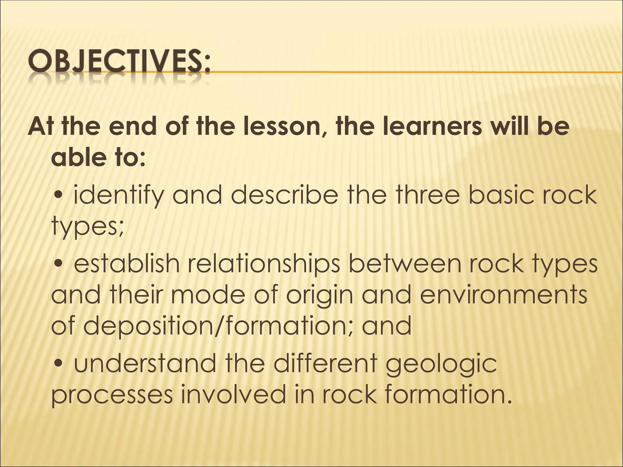 Week 4_Three types of rocks_powerpoint presentation | PPT | Geology ...