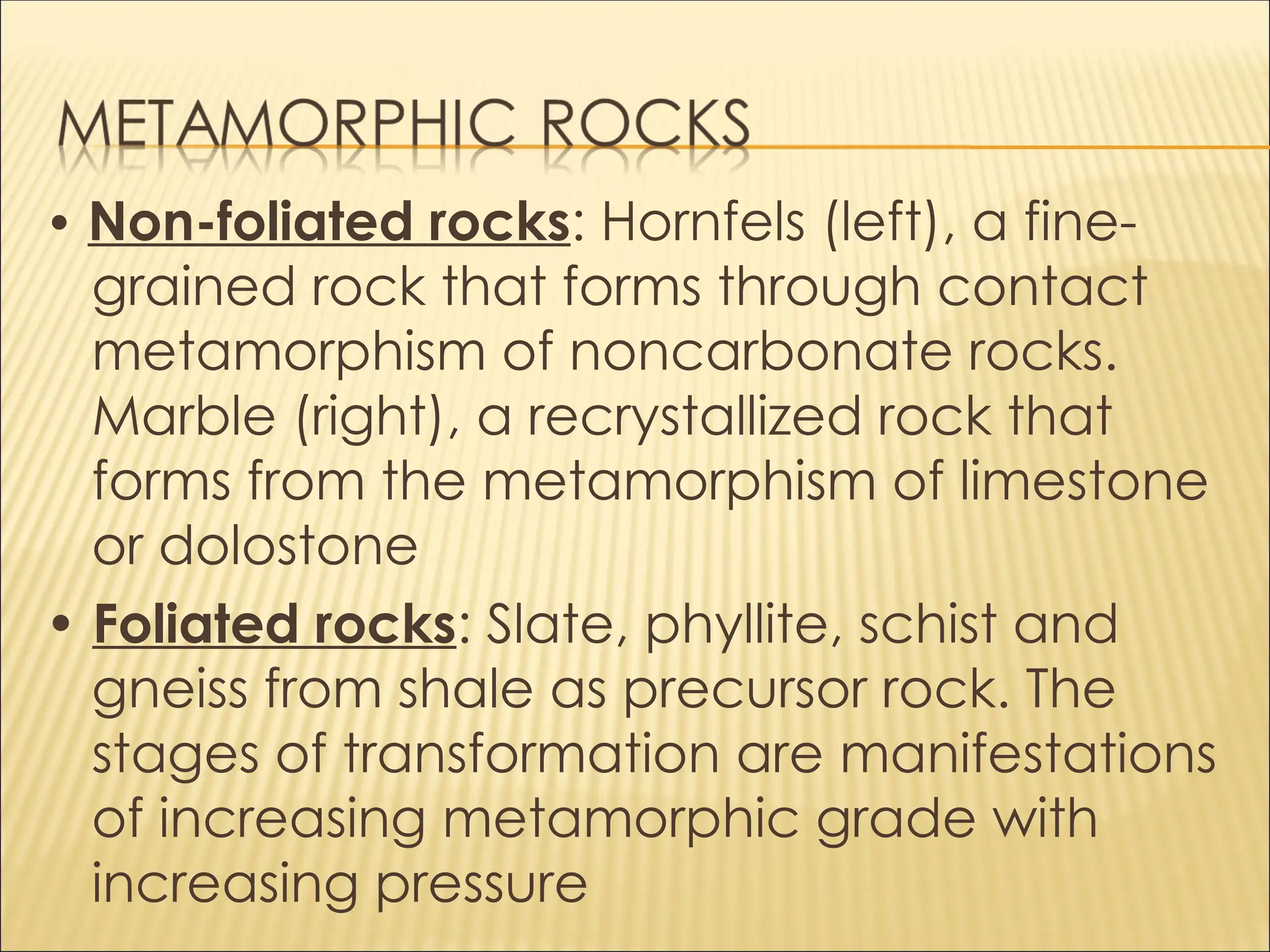 Week 4_Three types of rocks_powerpoint presentation | PPT | Geology ...