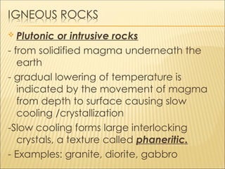 Week 4_Three types of rocks_powerpoint presentation | PPT