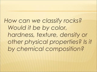 Week 4_Three types of rocks_powerpoint presentation | PPT