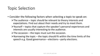 Public Speaking - Pre Delivery Planning & Org.pptx