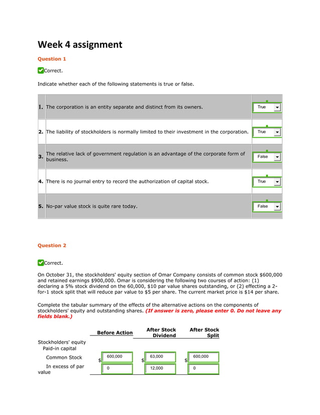 Week 4 wiley plus assignment | PDF | Stocks and Bonds | Personal Investing