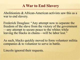 African-American History ~ Civil War | PPT
