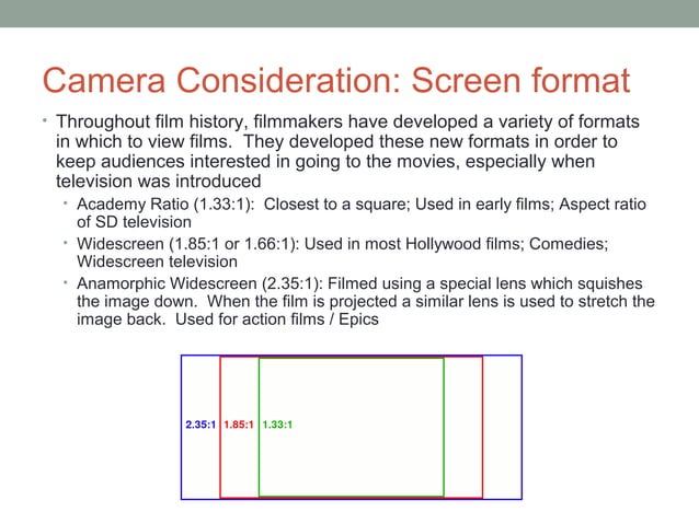 Intro to Film: Cinematography | PPT