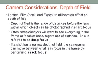 Intro to Film: Cinematography | PPT