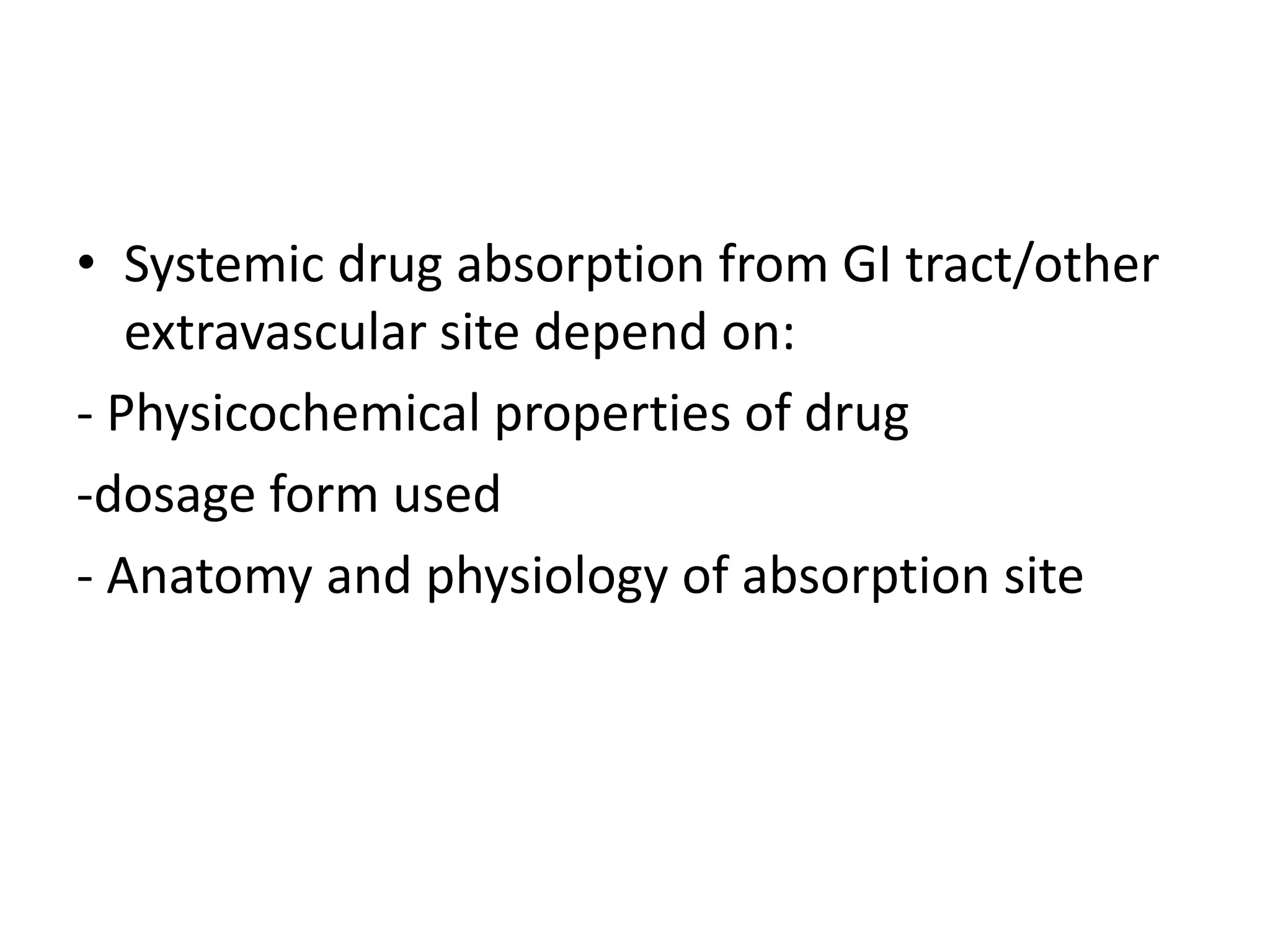 Pharmacokinetics of Oral Drug Absorption | PPTX