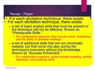 Requirements Elicitation Techniques | PPTX