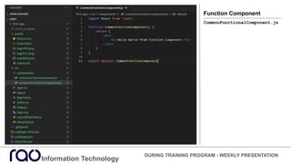 Overview of React.JS - Internship Presentation - Week 5 | PDF