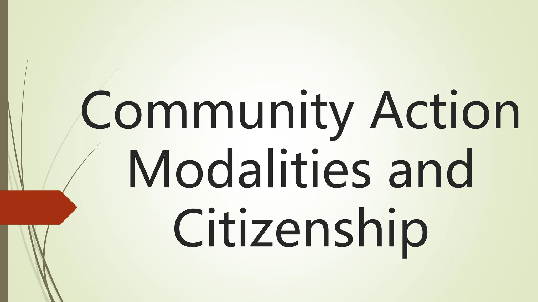 WEEK 5 community action and modalities.pptx