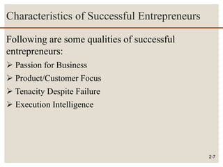 Entrepreneur and Characteristics of Successful Entrepreneurship | PPT