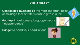 Analyze the impact of word choice on meaning and tone in informational ...