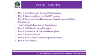 Basic Introduction to Reservoir Engineering d | PPTX