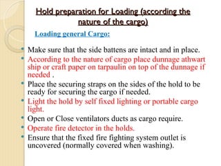 This is the cargo handling stowage course | PPT