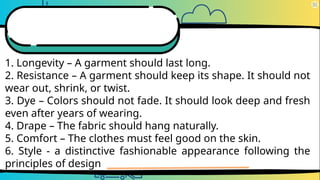 EXPLAIN THE ELEMENTS AND PRINCIPLES OF DESIGN IN GARMENT CONSTRUCTION ...