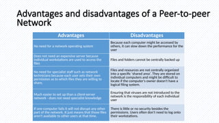 Know the advantages and disadvantages of peer-to-peer network and a ...