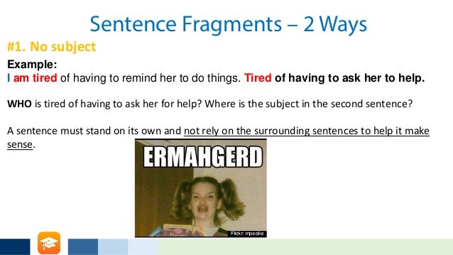 common sentence errors