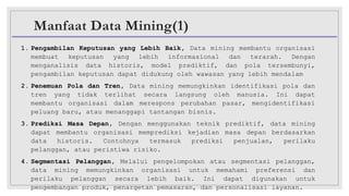 minggu ke 5 data mining dan kdd oke sipp | PPTX