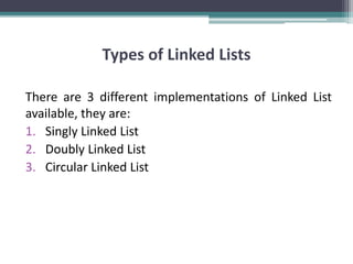 Dynamic Memory & Linked Lists | PPT