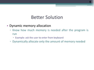 Dynamic Memory & Linked Lists | PPT