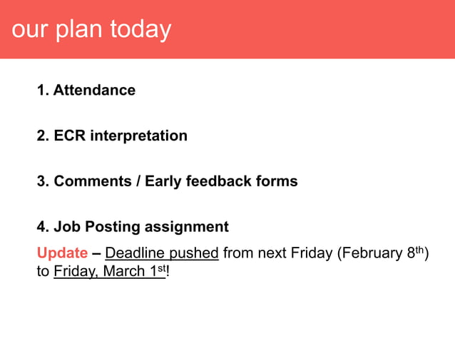 Week 5 - Tutorial 3 - ECR Interpretation | PPTX