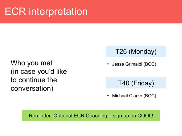 Week 5 - Tutorial 3 - ECR Interpretation | PPTX