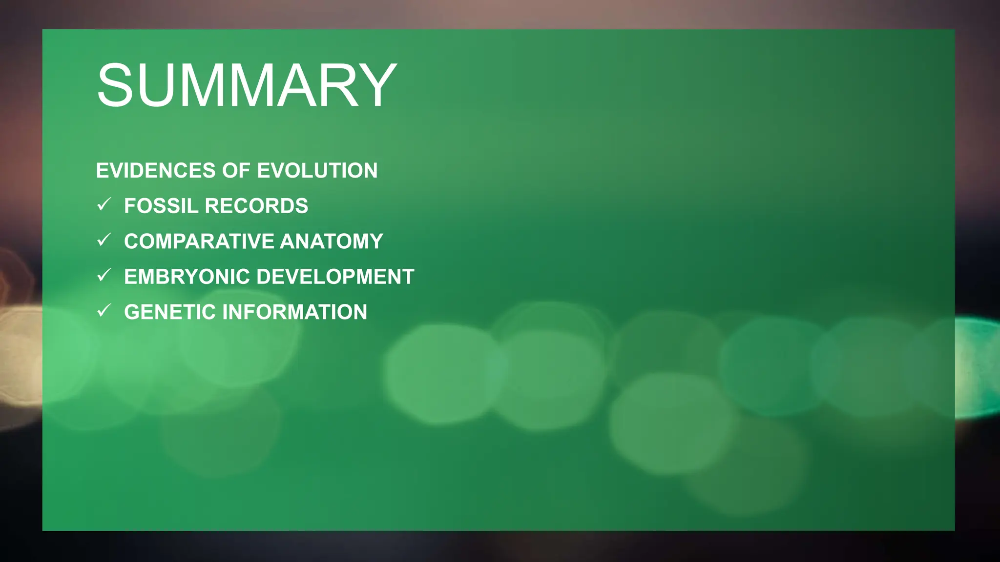 Science 10 -Quarter 3: EVIDENCE OF EVOLUTION | PPTX