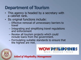 TSM 101 how tourism is organized | PPTX