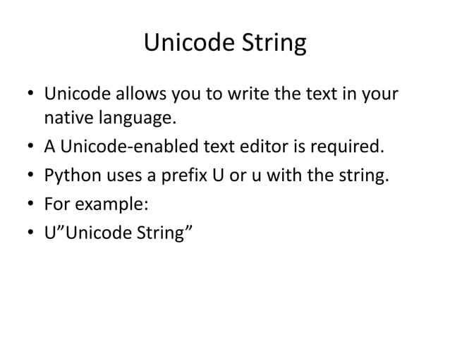 Strings are sequences of characters used. | PPT