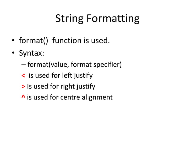 Strings are sequences of characters used. | PPT