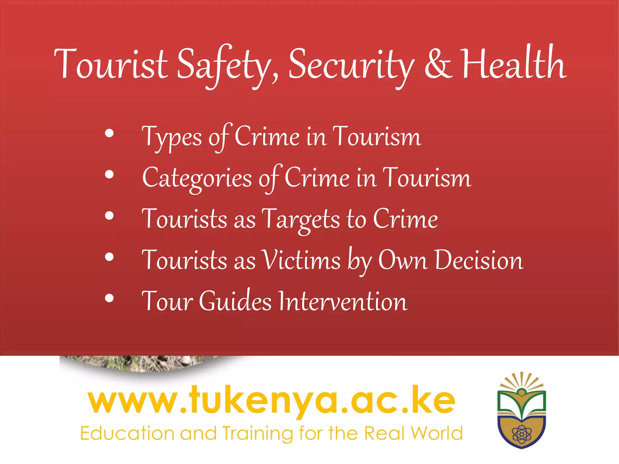 Tourist Security and the Role of the Tour Guide | PDF