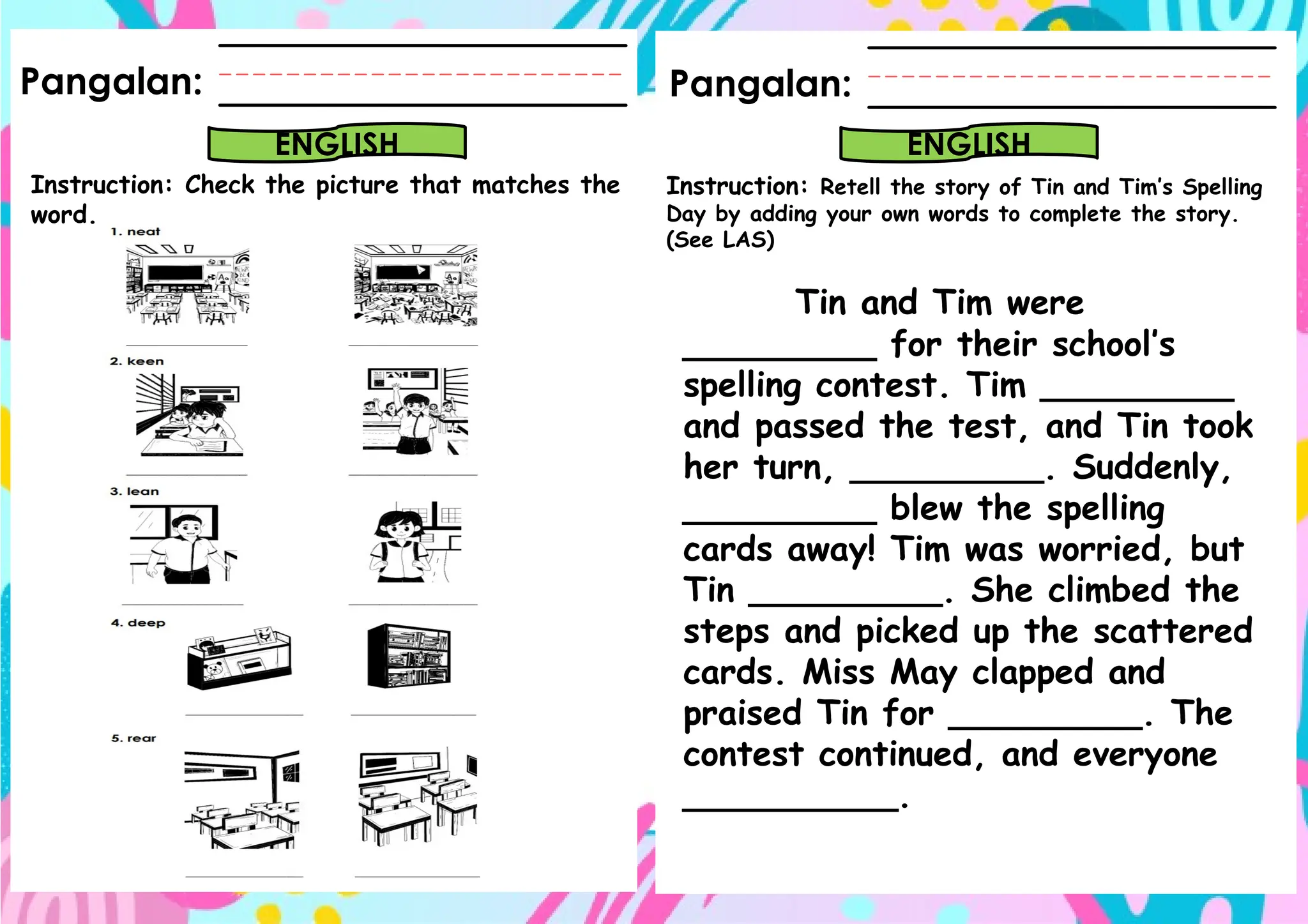 week 5 worksheets in grade 2 worksheets worksheets | PPTX