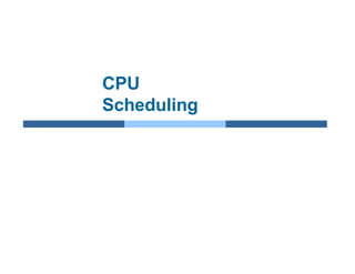 Week 5a.pptx of cpu scheduling operating system class | PPTX