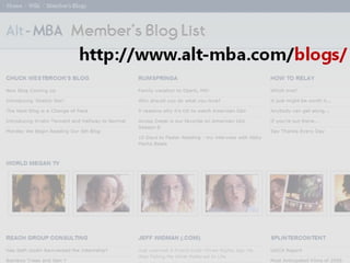 Alt MBA Week 5 highlights | PPT