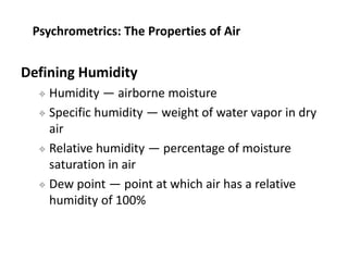 Psychrometrics | PPTX