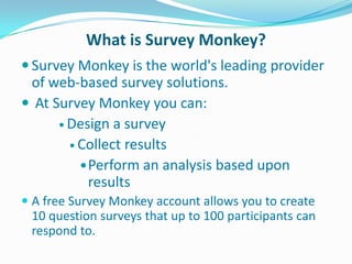 Survey Monkey: Best Practices Survey Design | PPT