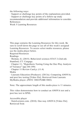 Week 5 AssignmentApplication ANOVA Study The A.docx
