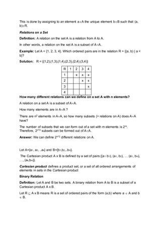Week 5 ( basic concept of relation ) | PDF