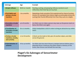 Piaget Substages