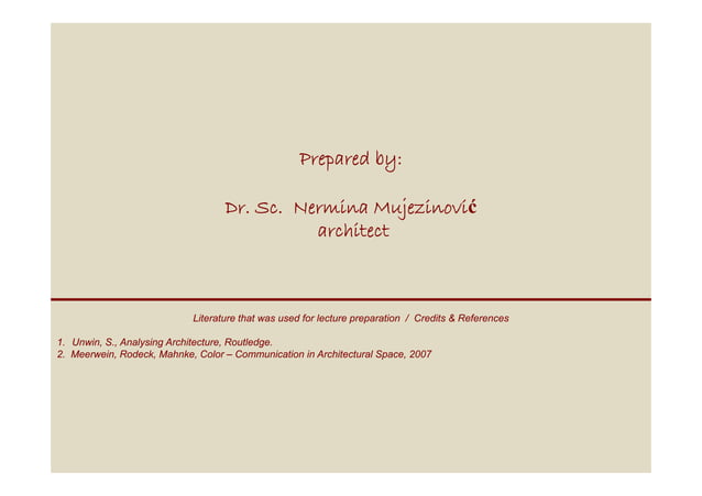 Intro to Architecture Week 5 [compatibility mode] | PPT