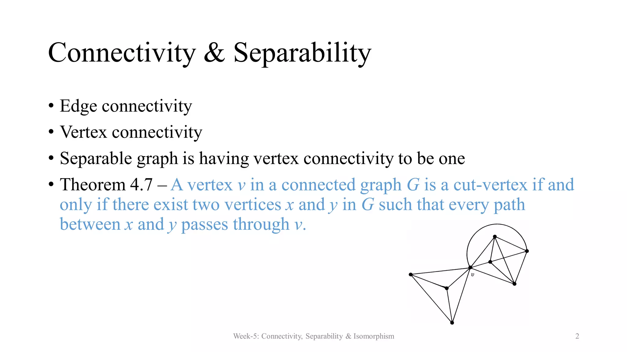Graph Theory: Connectivity & Isomorphism | PDF
