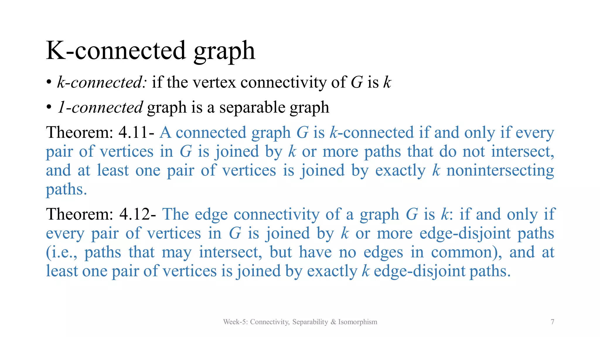 Graph Theory: Connectivity & Isomorphism | PDF