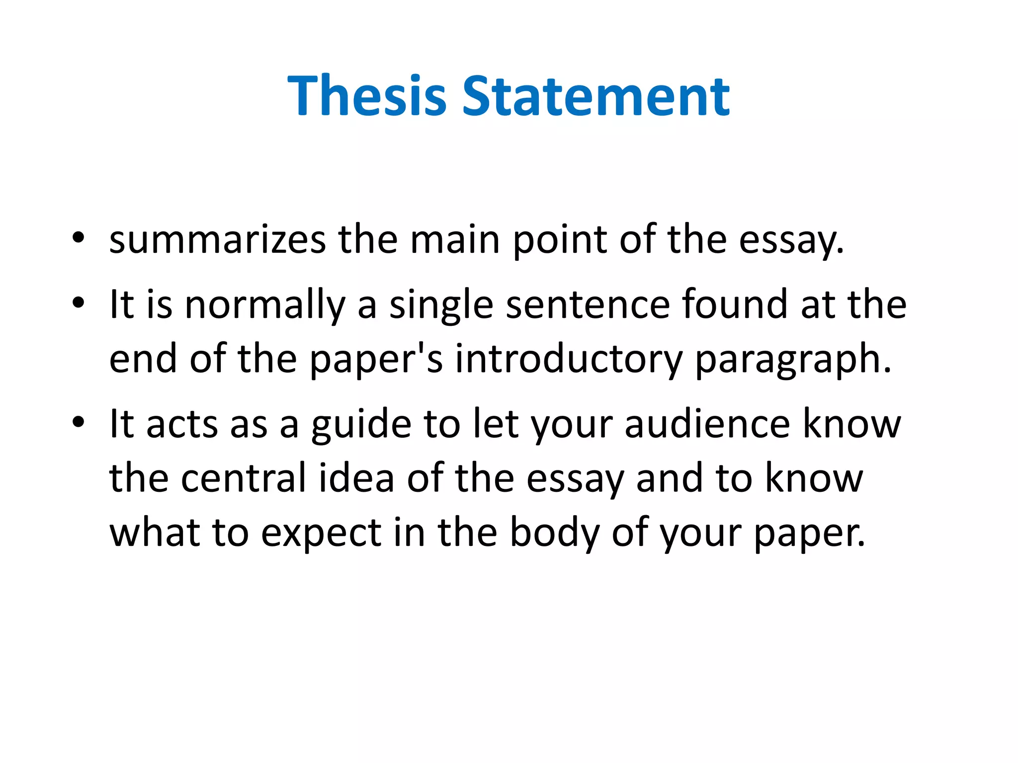 Week 5 deductive essay writing copy | PPT