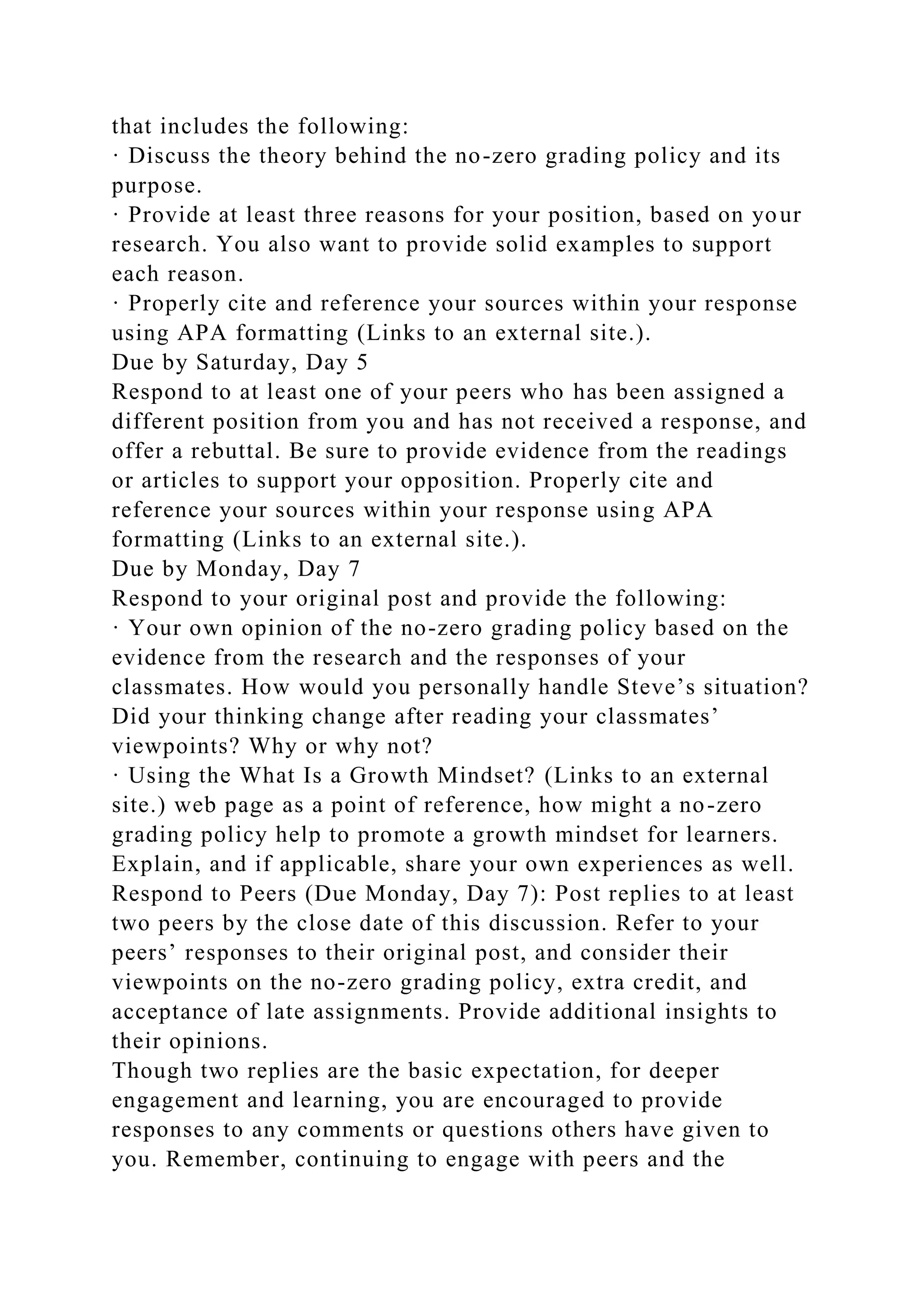 Week 5 Discussion The No-Zero Grading Policy Debate[WLO1] [CLOs.docx