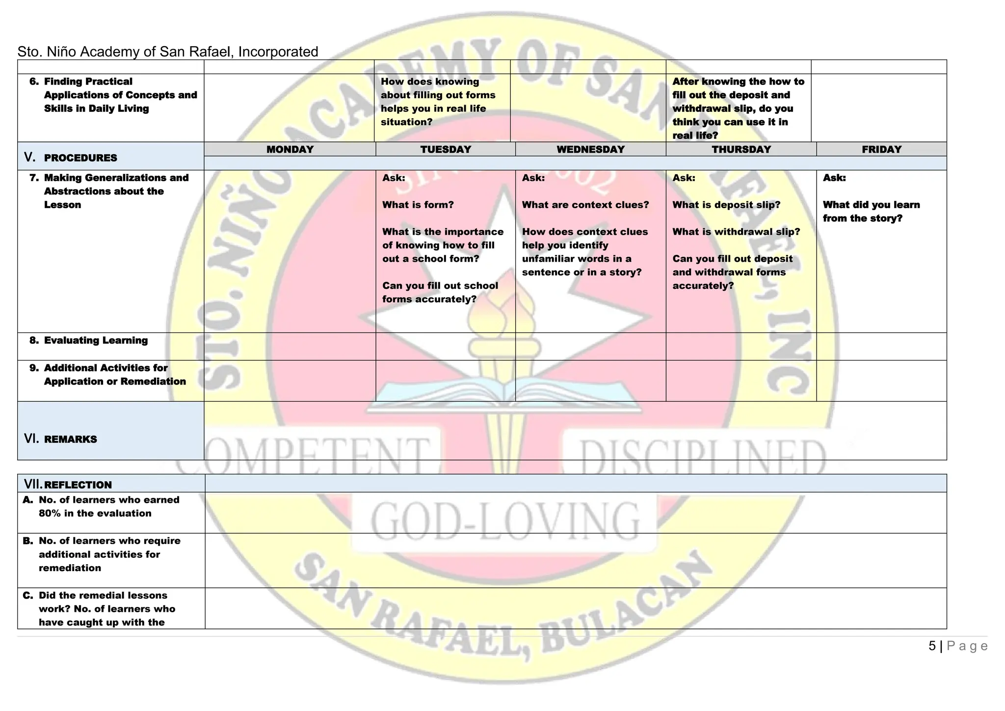 WEEK 5 DLL ENGLISH 5 ENGLISH 5 DLL FOR ENGLISH | PPT