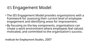 Employee Engagement Models and theories. | PPTX