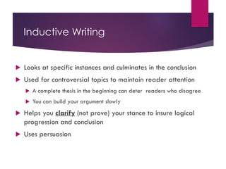 Week 5 inductive essay writing copy | PDF | Genetics | Science