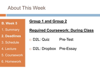 Week 5 lecture | PPTX | Educational Assessment | Education