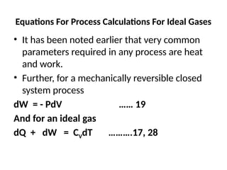 Week 5 lecture.pptx ideal gas are known to | PPTX