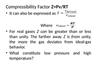 Week 5 lecture.pptx ideal gas are known to | PPT