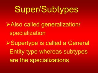 Week 5 Lecture 09-10 Extended Entity Relationship Diagram, Practice ...